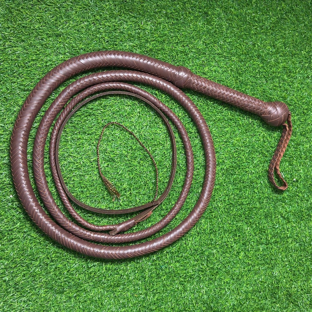 Leather Bullwhips Cow Hide Leather 4 Feet to 12 Feet Long Whips 16 ...