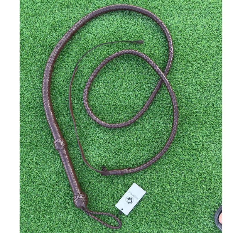 Handmade Brown Cowhide Bullwhip: Indiana Jones Style, 8-10 Ft - Etsy