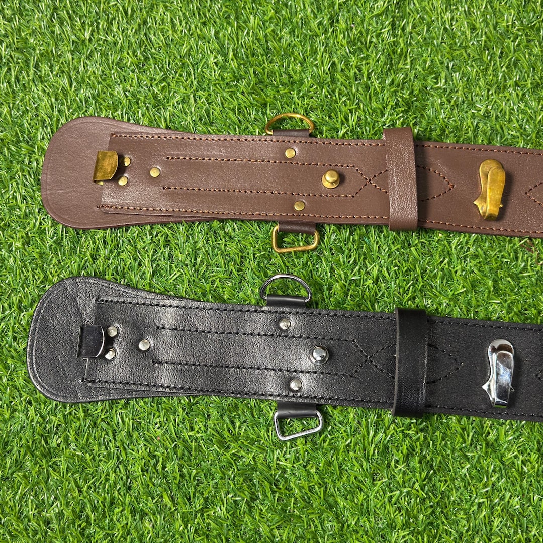 Classic Leather Sam Browne Belt – Military & Ceremonial Style Belt With ...