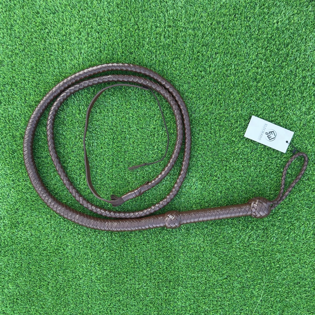 Handmade Brown Cowhide Bullwhip: Indiana Jones Style, 8-10 Ft - Etsy