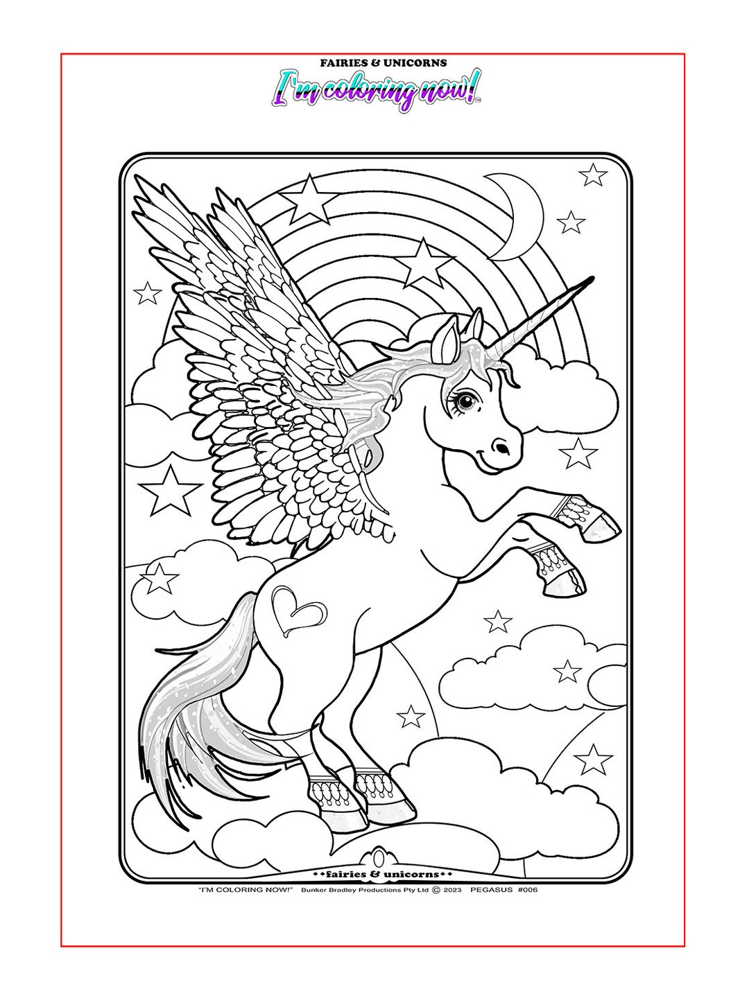 COLOR-ME Poster-pegasus 006 is the Latest Coloring Adventure From J. W ...