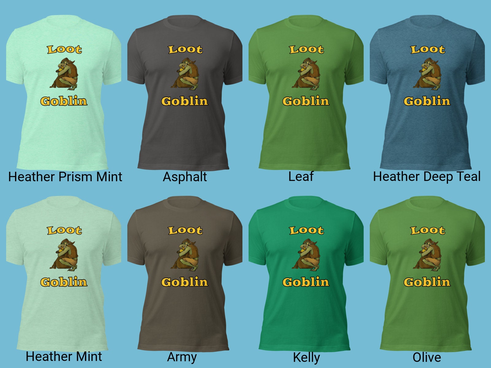 Loot Goblin DND T Shirt Funny DND Shirts Goblin Shirt Dungeons and ...