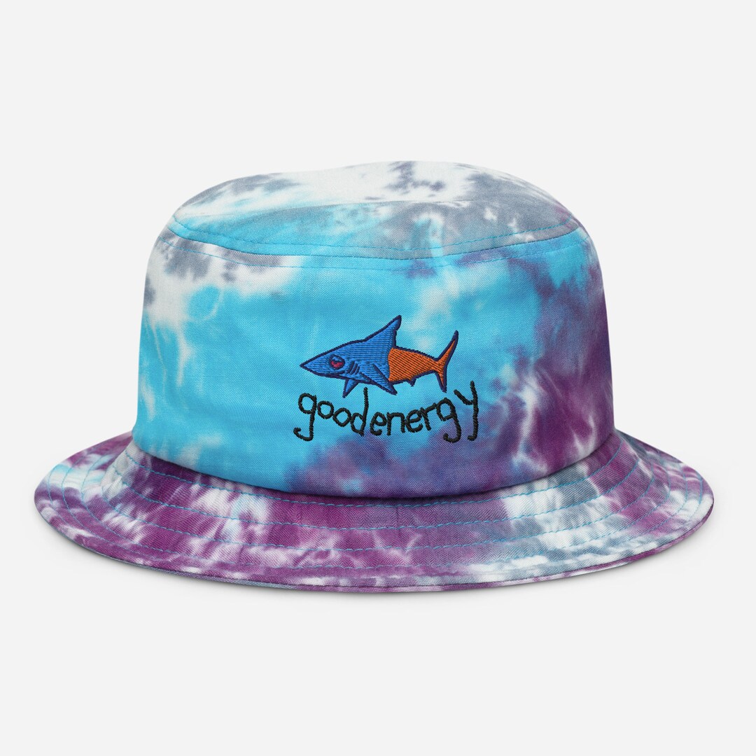 Shark Bucket Hat Custom Tie Dye Bucket Hat for Surfing Hat Beach Vibes ...