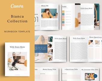 Nina Collection Canva Workbook Template - Etsy