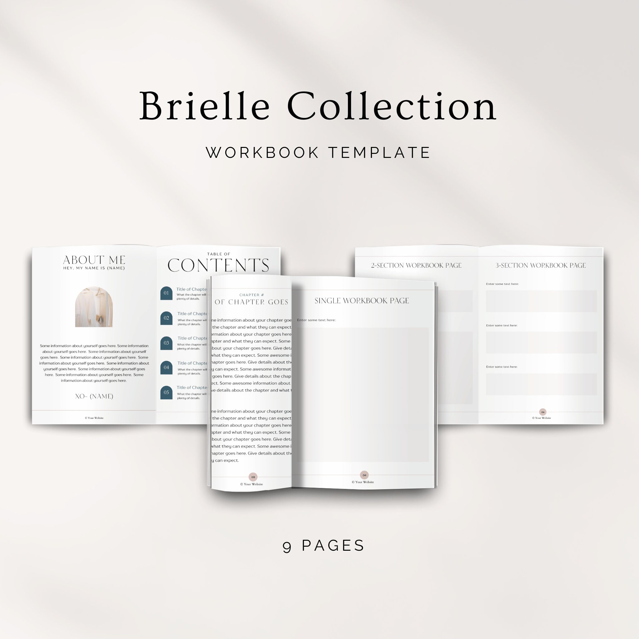 Brielle Collection Bundle Canva Templates - Etsy