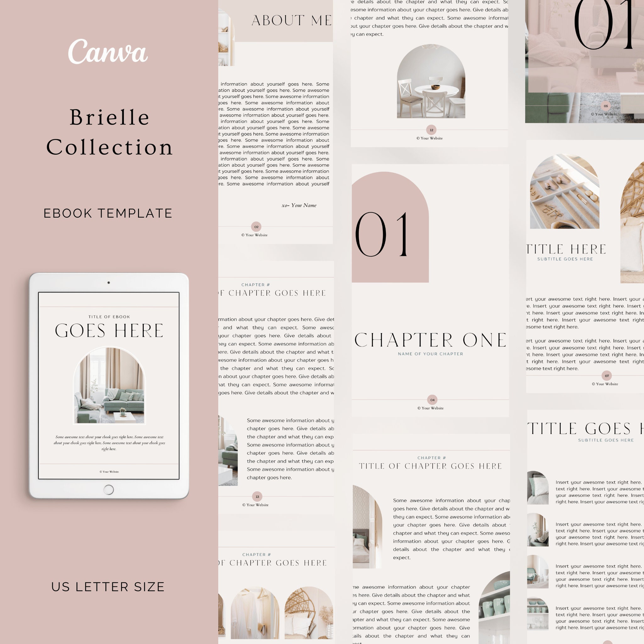 Brielle Collection Bundle Canva Templates - Etsy