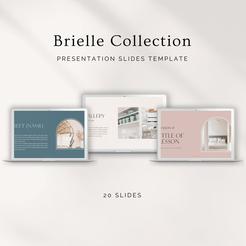 Brielle Collection Canva Presentation Slides Template - Etsy