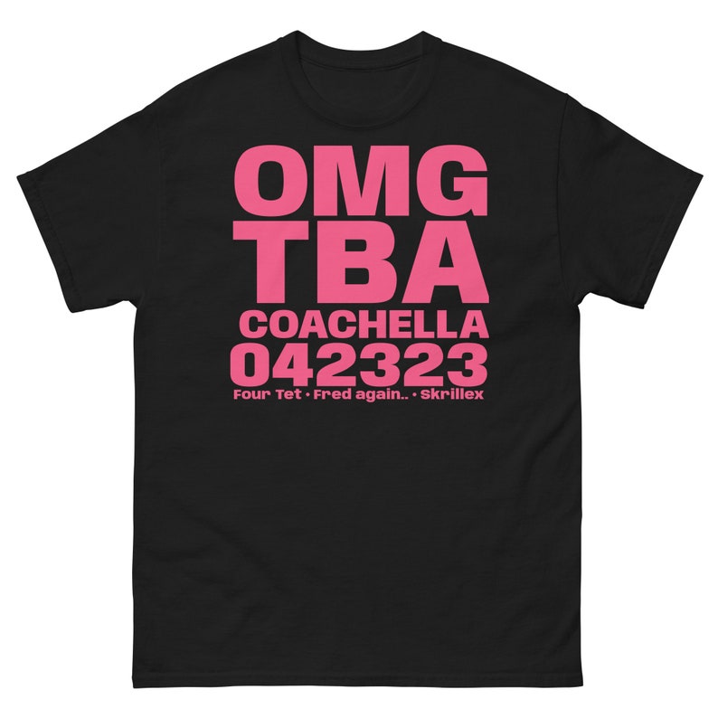 OMG TBA COACHELLA T-shirt - Etsy