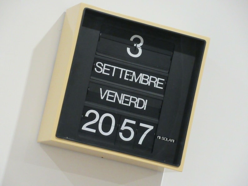 Vintage Flip Clock Solari Udine Airport Station - Etsy