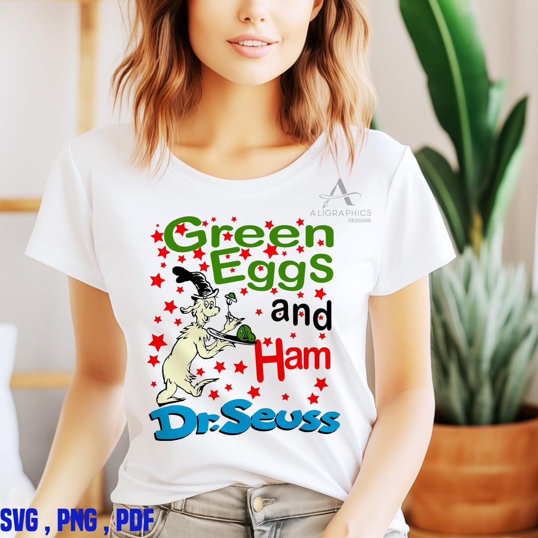 Read Across America Day SVG PNG: Green Eggs and Ham (digital Download ...