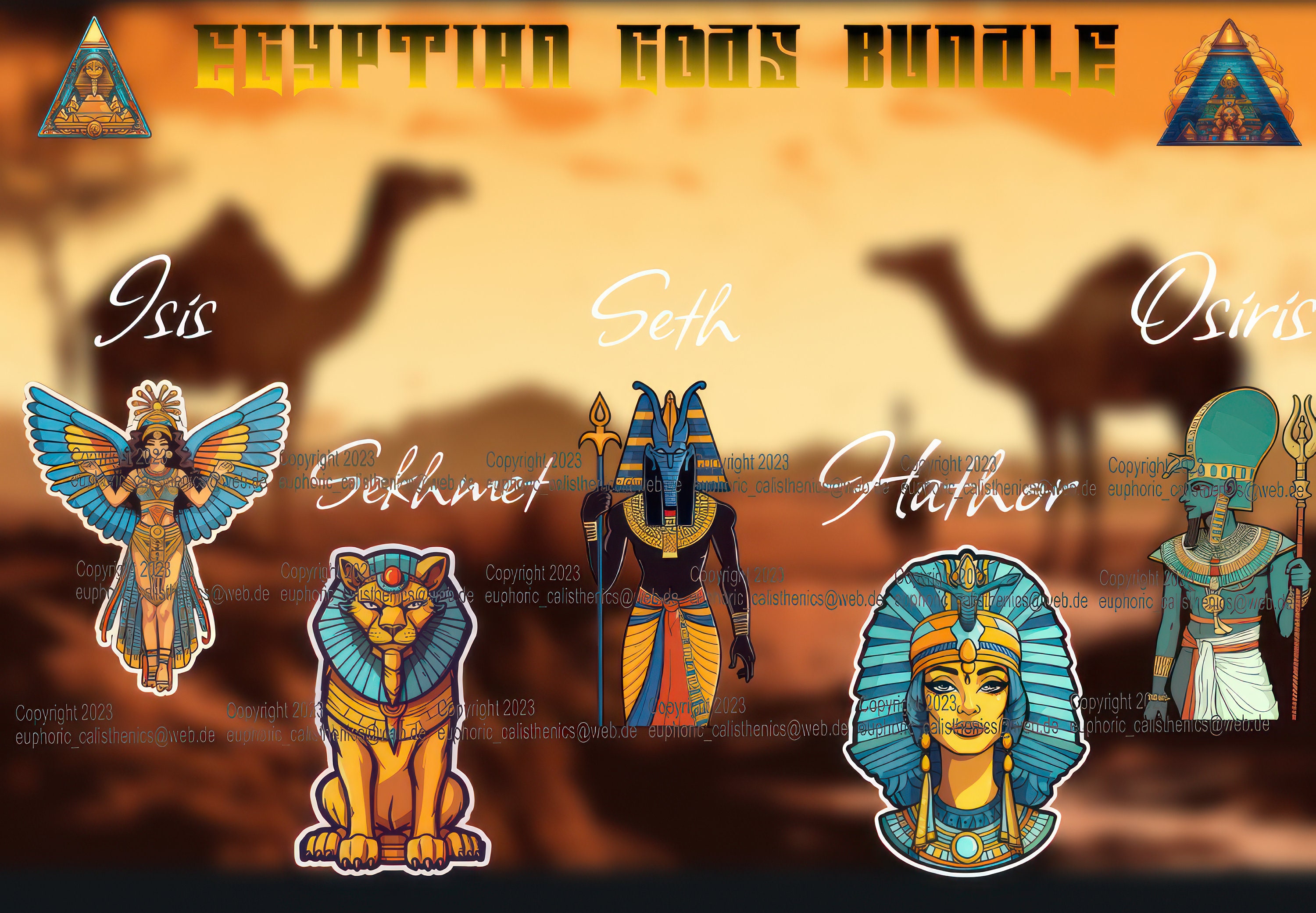 Egyptian Gods Svg Collection Anubis SVG Isis SVG Svg Bundle - Etsy New ...