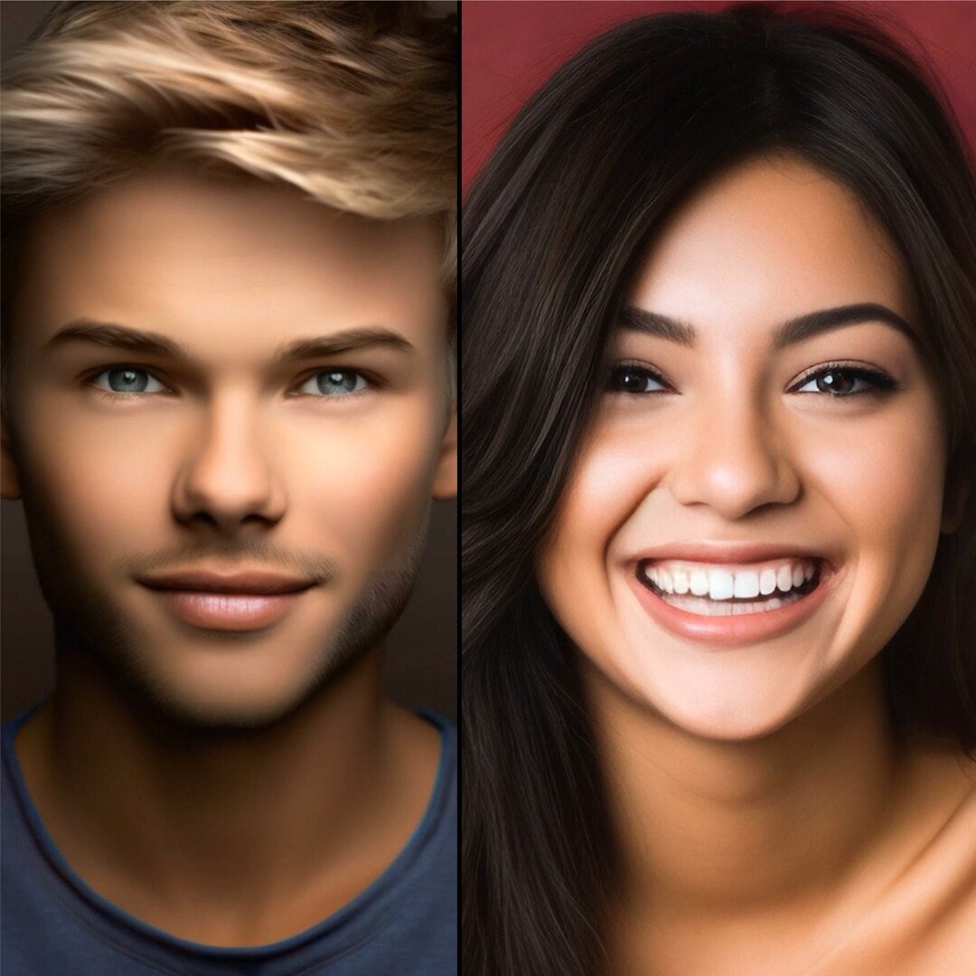 Personalized Couple Portrait Animation Custom Morphing - Etsy