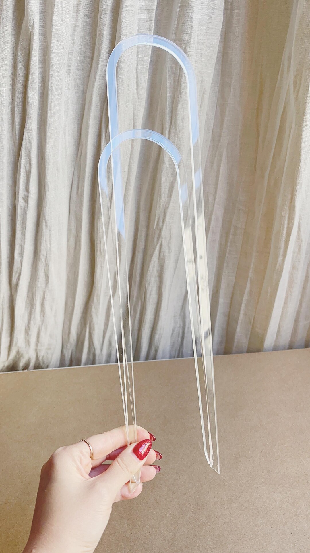 Arch Acrylic Trellis U Shape, Plant Support Clear and Iridescent - Etsy