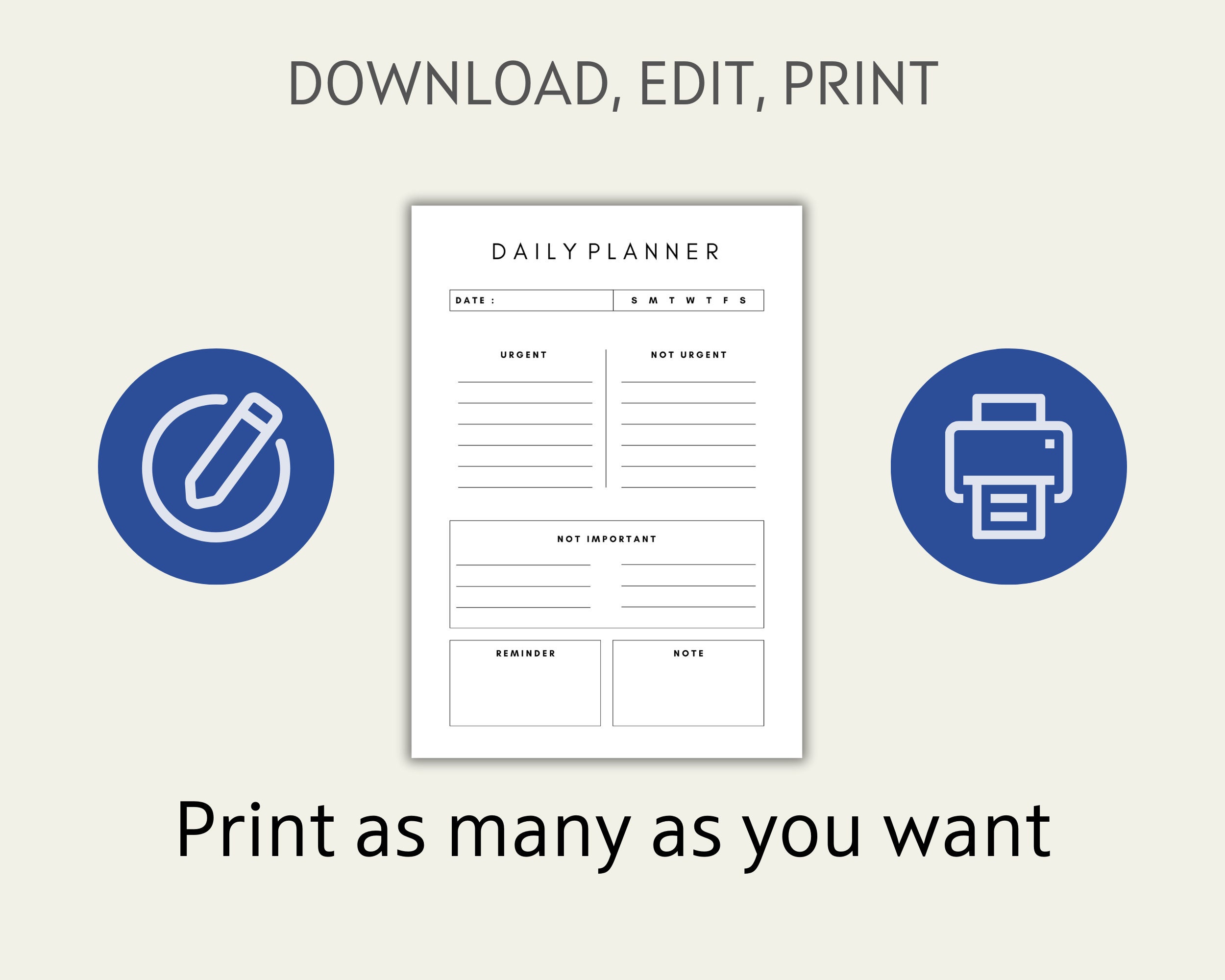 2024 Useful Printable Pdf Agenda, Fillable Journal Planner, Stay ...