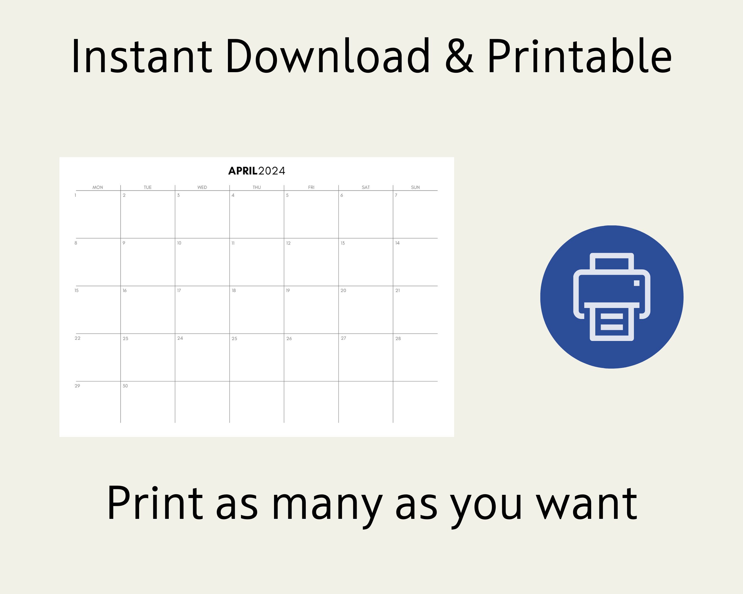 2024 Monthly Productivity Planner Monthly Schedule Monthly - Etsy