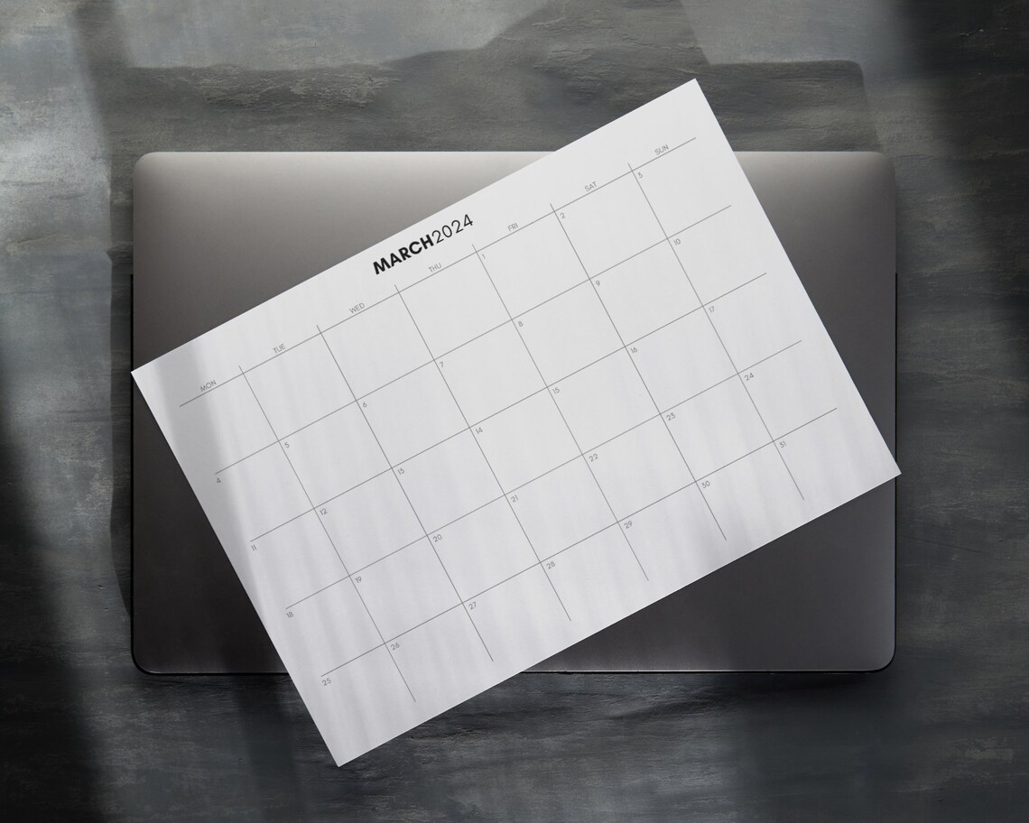 2024 Monthly Productivity Planner Monthly Schedule Monthly - Etsy