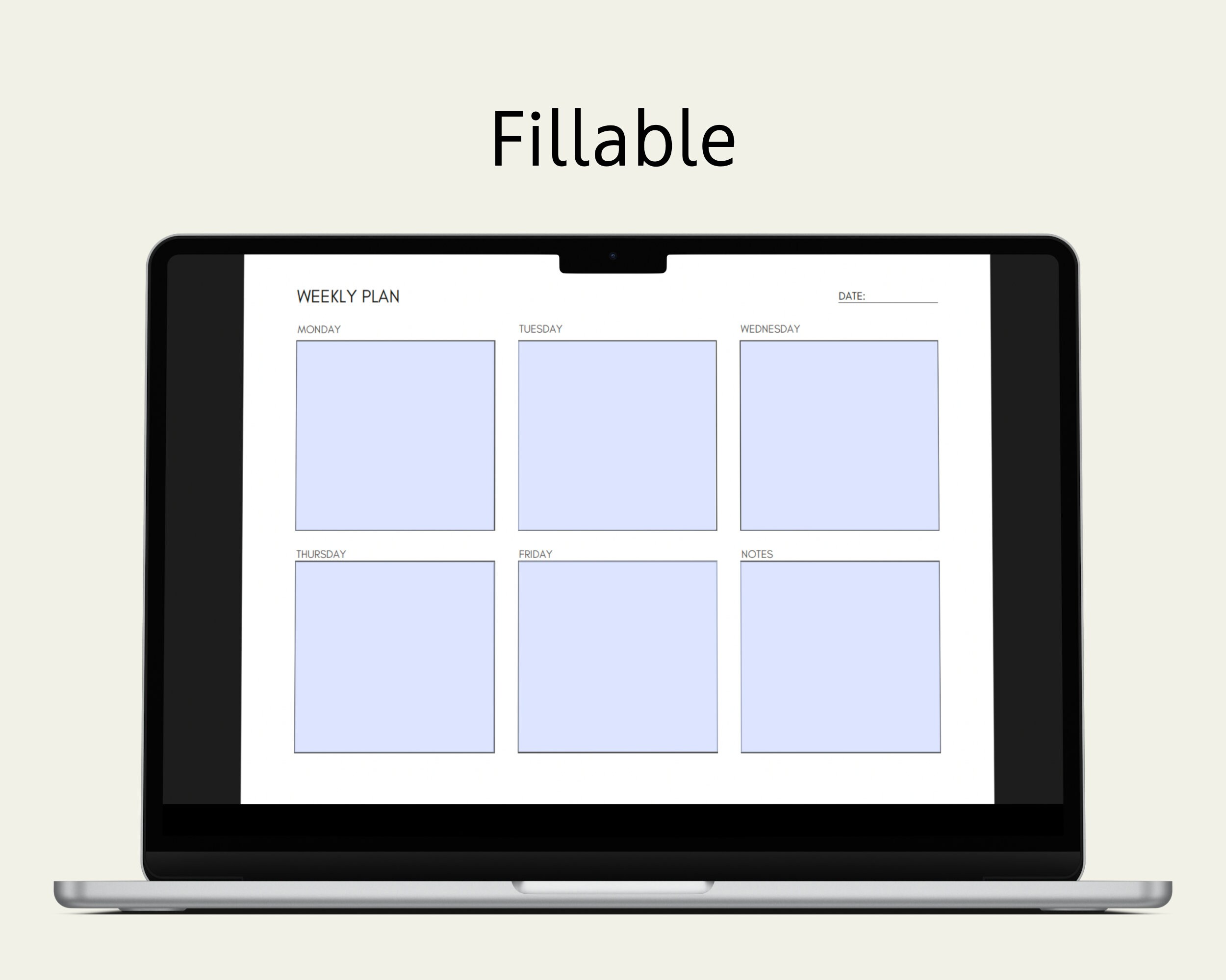 Five Day Weekly Planner Printable Weekly Schedule Week at a - Etsy