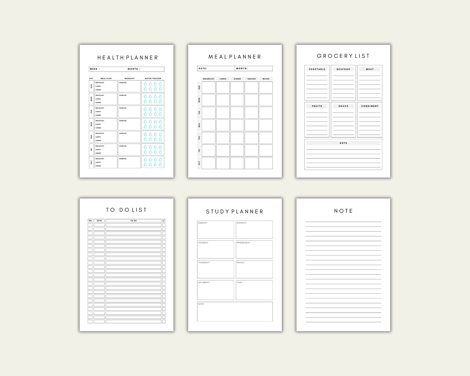 2024 Useful Printable Pdf Agenda, Fillable Journal Planner, Stay ...