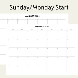 2024 Monthly Productivity Planner Monthly Schedule Monthly - Etsy