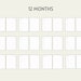 Printable Monthly Planner 2024, Month at a Glance, Minimalist Two Pages ...