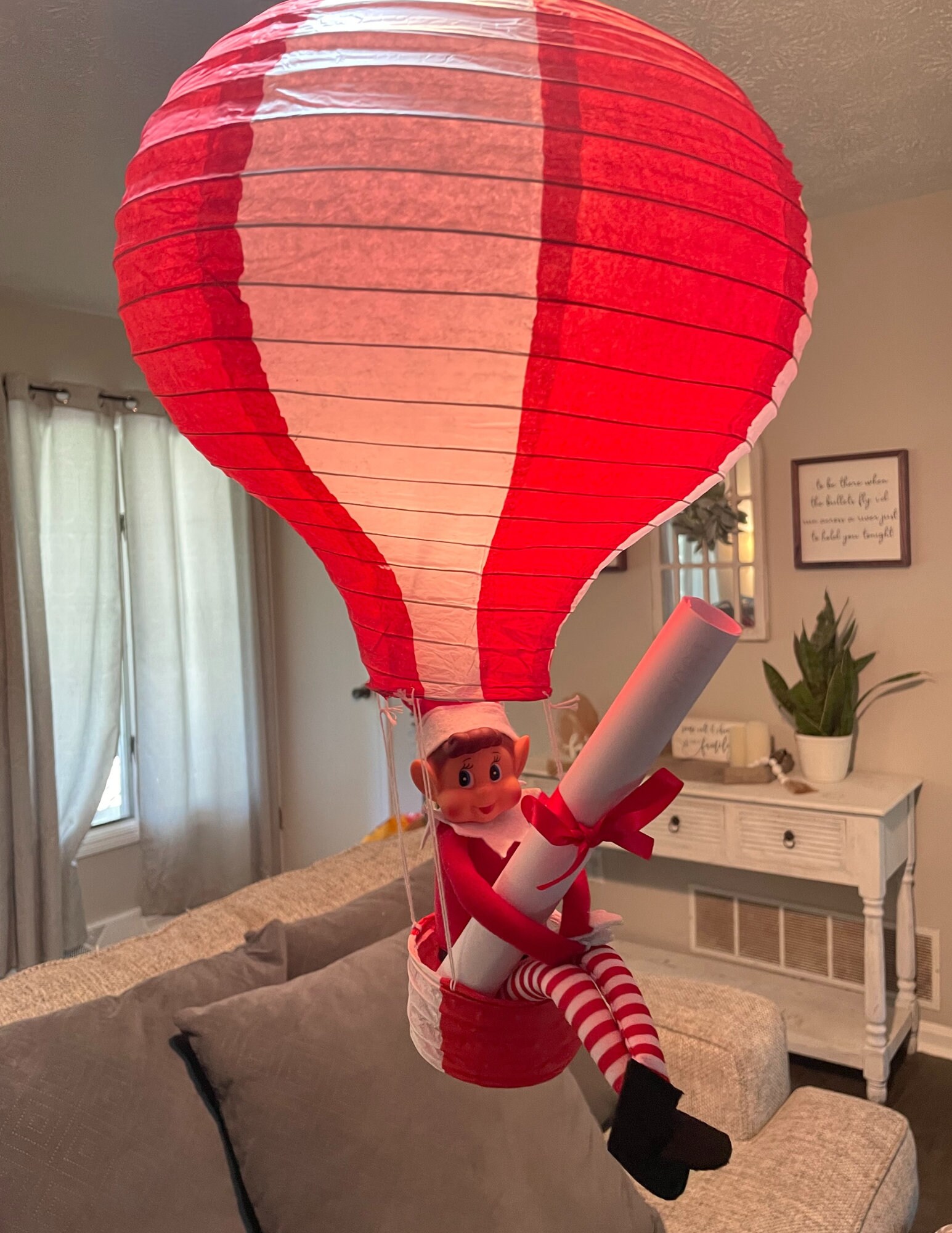 Elf Hot Air Balloon Arrival Elf Scenes 2023 Elf Activities - Etsy