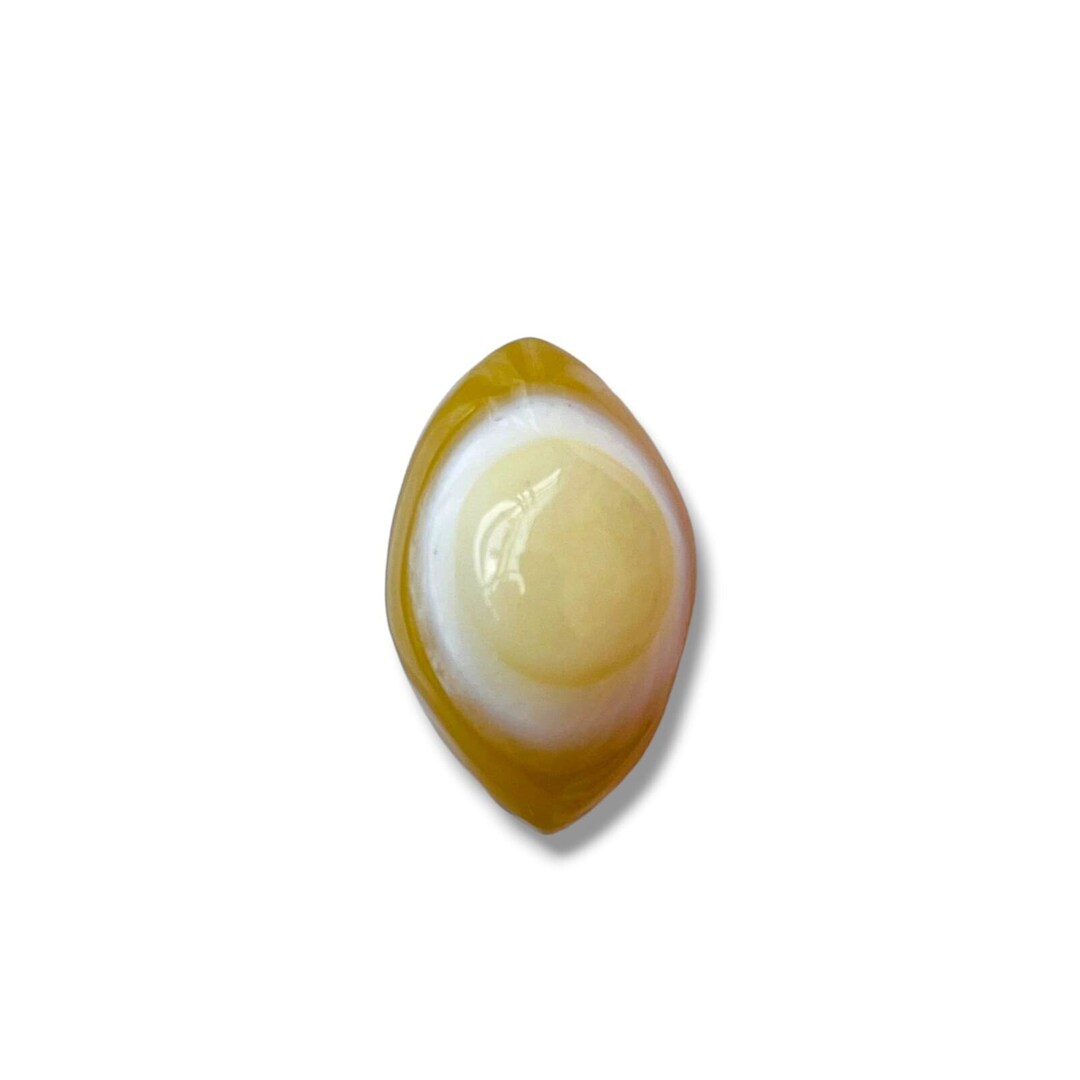 Gorgeous!!! 100% Natural Yellow "agate Eye" (aqeeq )gemstone High ...