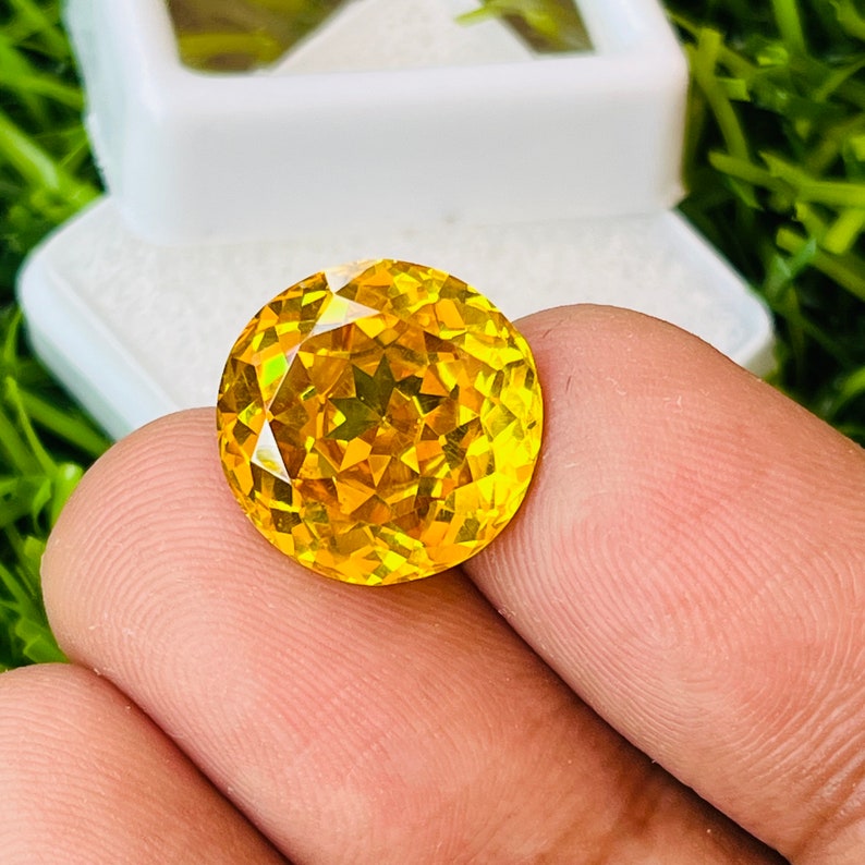 Beautiful!!!!! Yellow Topaz Beautiful High Quality Gemstone Round Shape ...