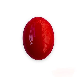 100% Natural Red Coral Gemstone Oval Shape (italian Munga) Size ...