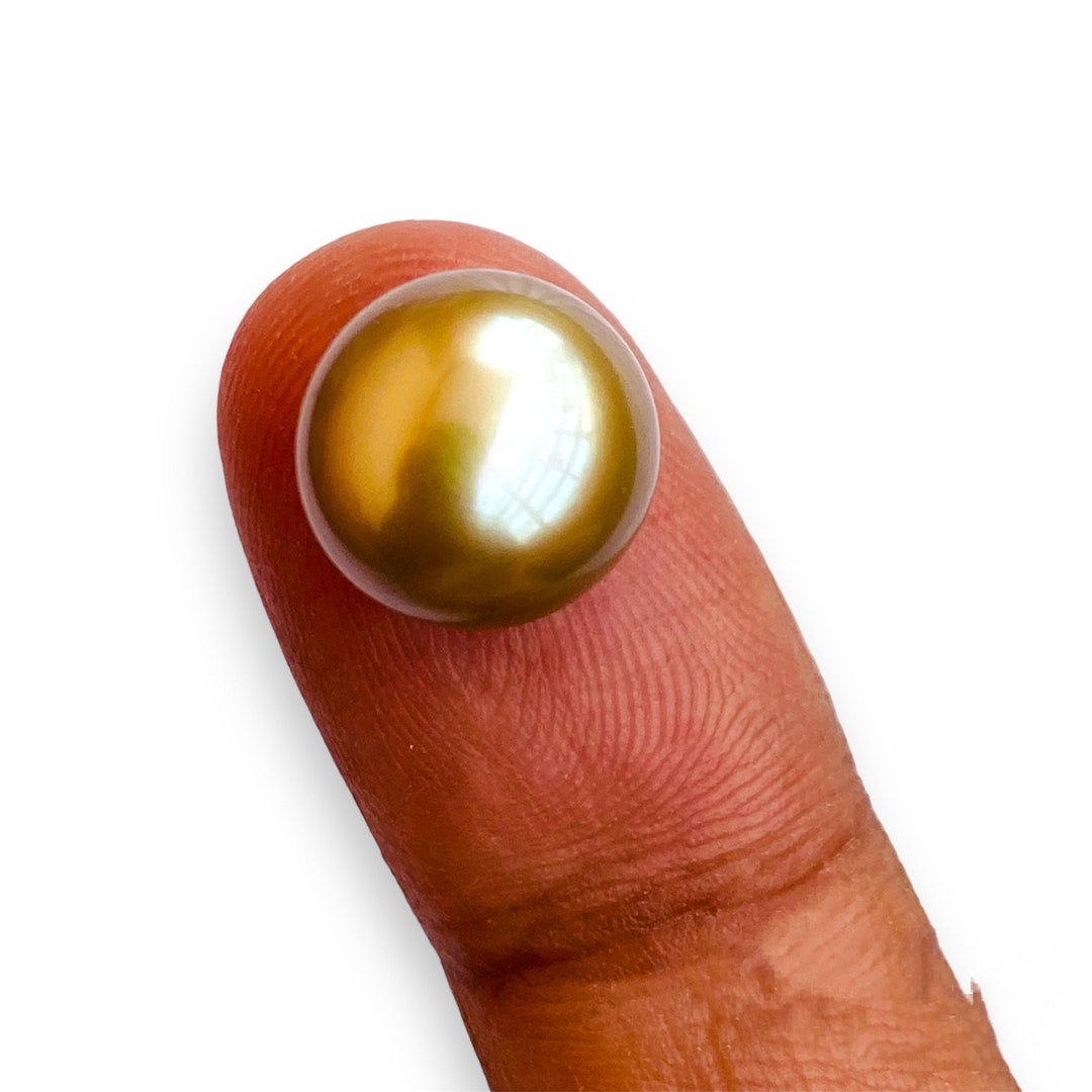 Green Basra Pearl 100% Natural Beautiful Fresh Water Pearl Oval Shape ...