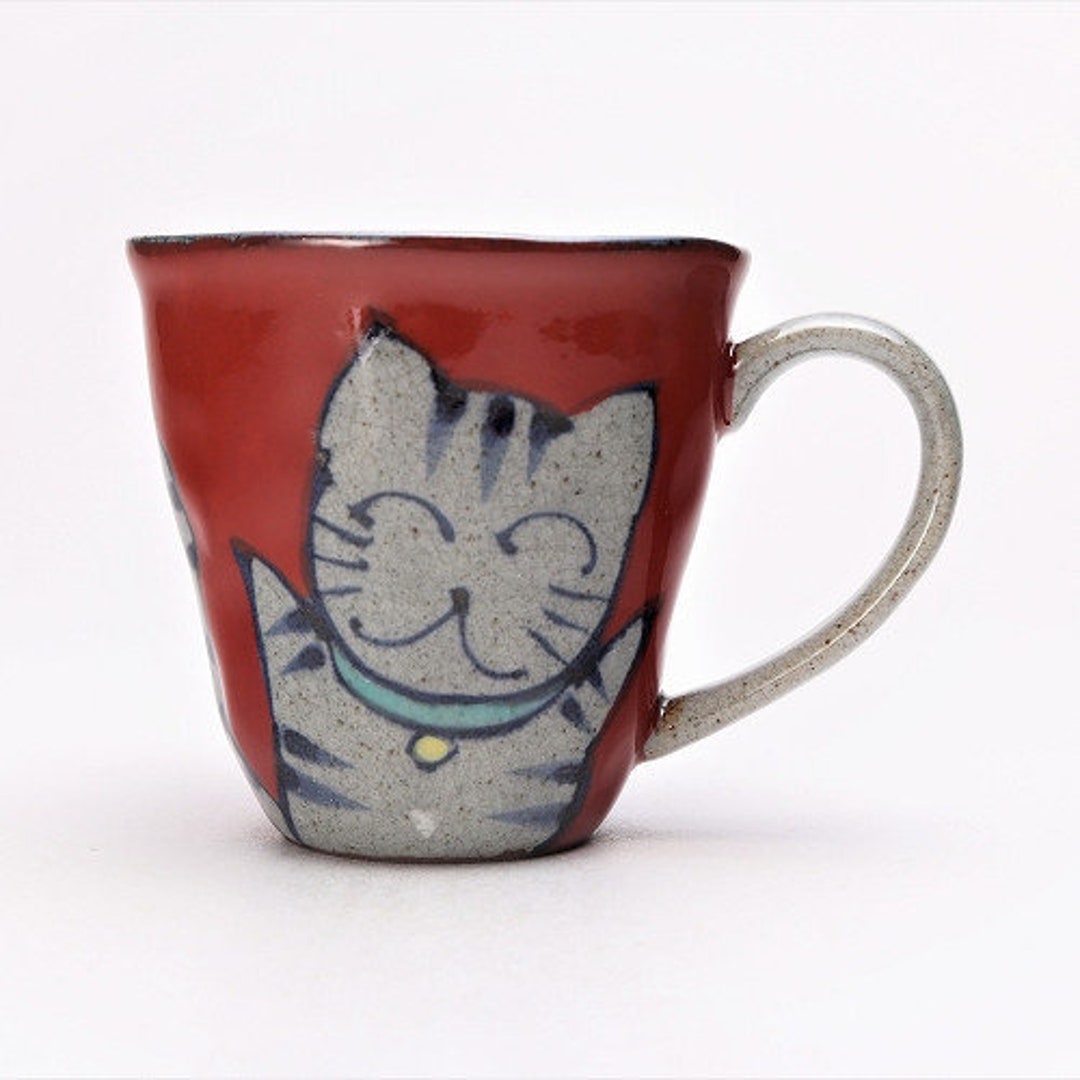 Caicai Banzai Cat Mug Water Cup Coffee Cups Handmade Made in - Etsy