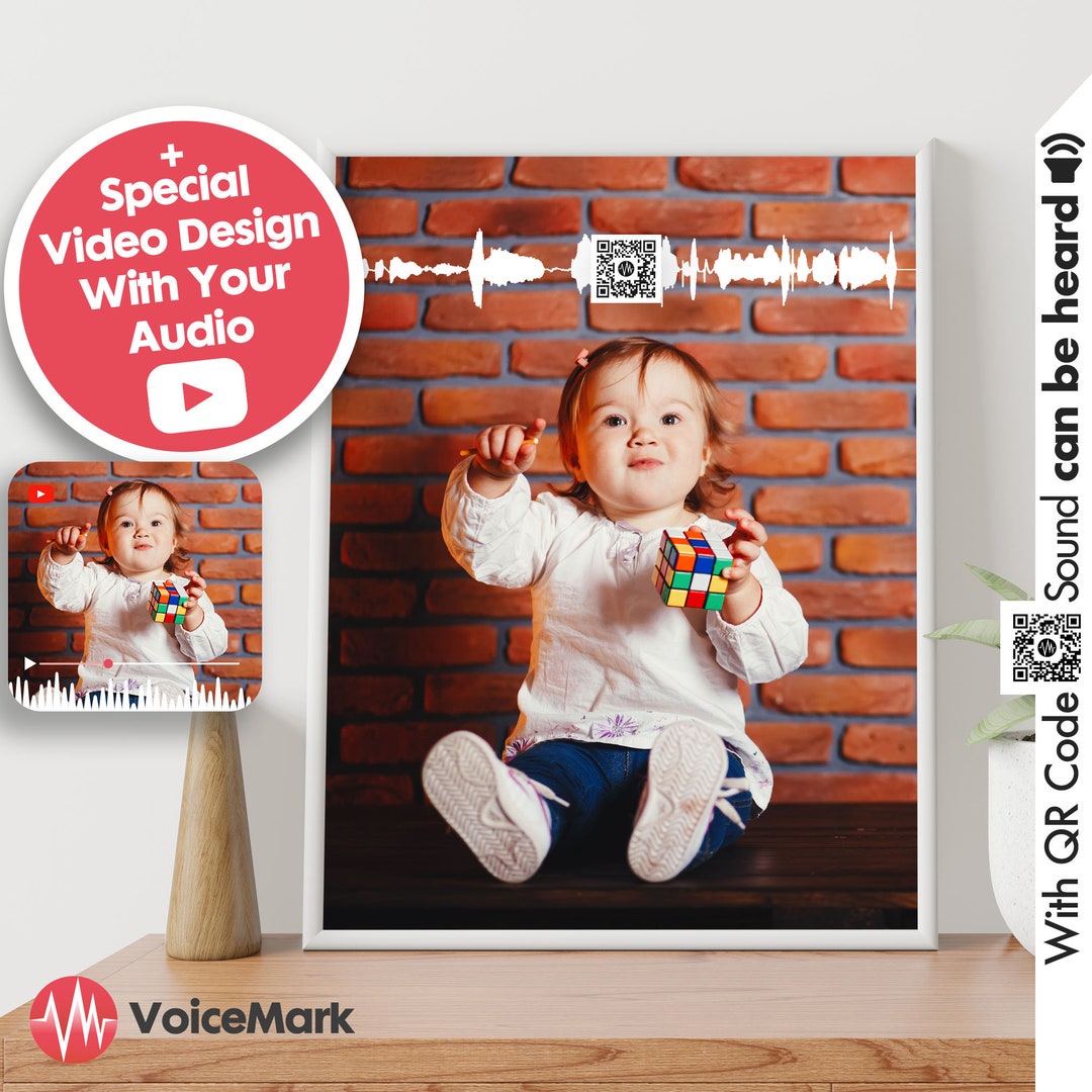Personalized Print, Soundwave Art QR Code, Playable Video From Photo ...
