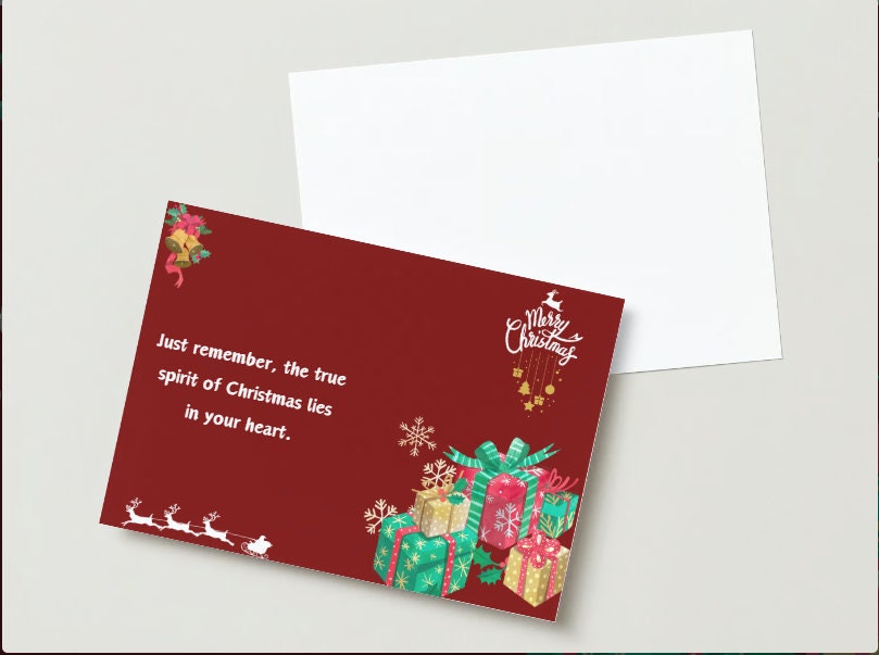 Christmas Card - Digital Download - Printable - Etsy