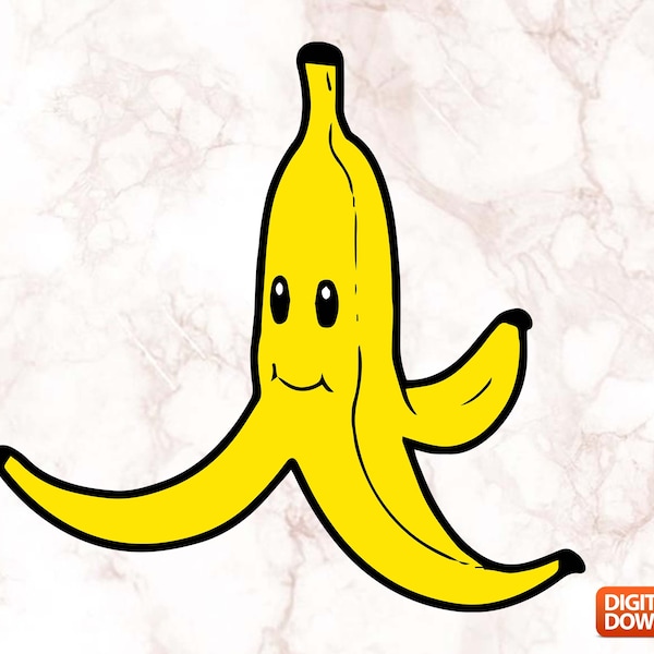 Mario Kart Banana Svg - Etsy