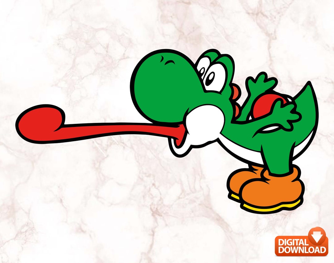 Yoshi Super Mario SVG DXF PNG Digital Instant Download File 2 - Etsy ...