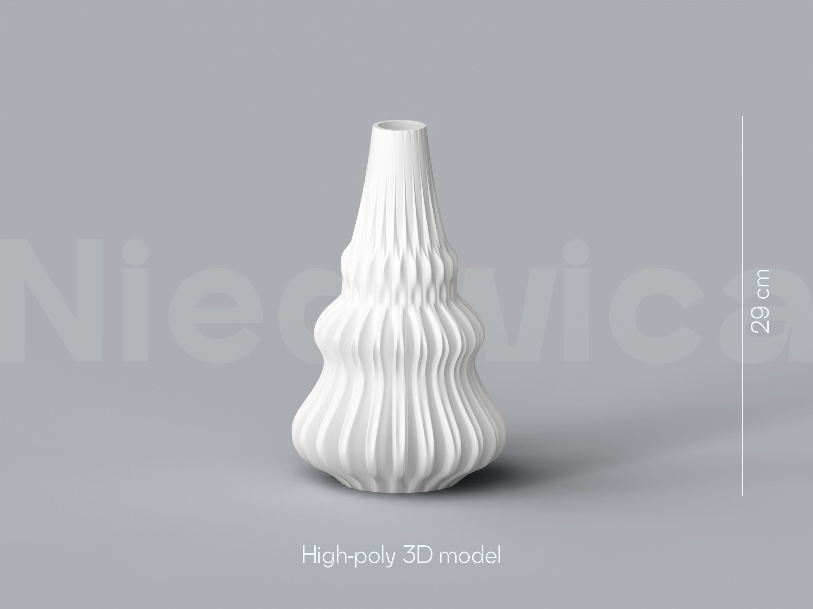 Flower Vase 3D Printing STL File Niedwica C_1 Home Decor Gift - Etsy