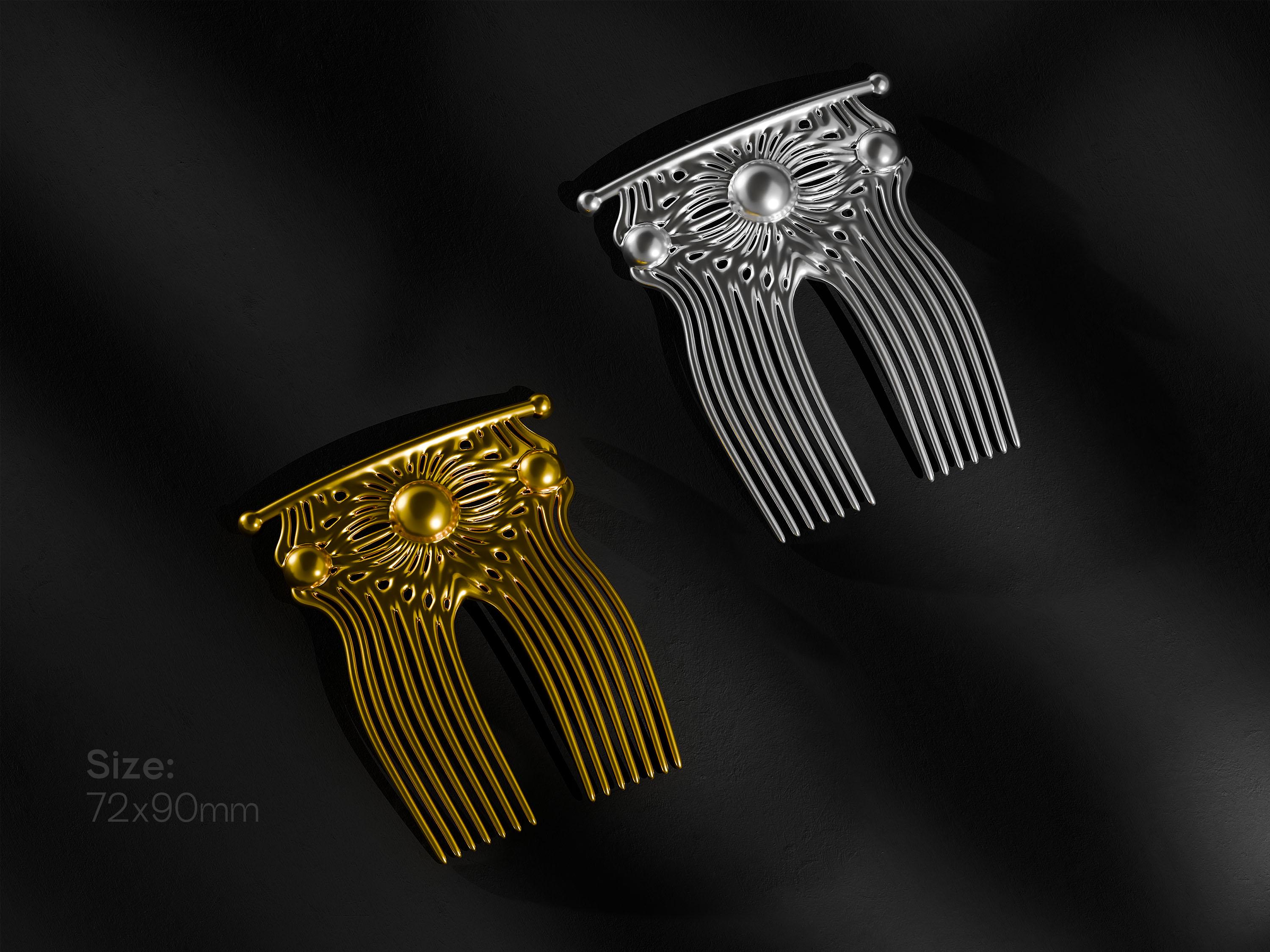 3D Printed Hair Pins: Resin Hair Stick Digital Model Bundle (STL Files ...