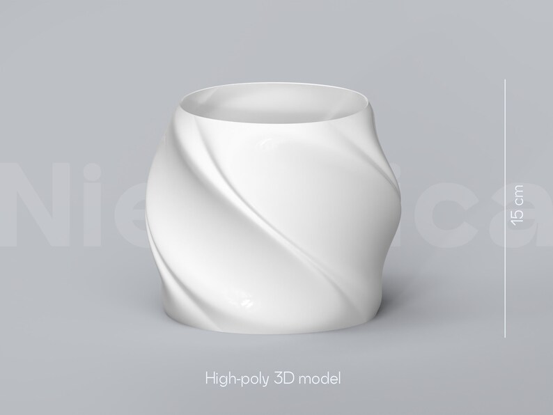 Plant Pot Stl 3d Print File Set For Planters And Big Plant Pots To 3d