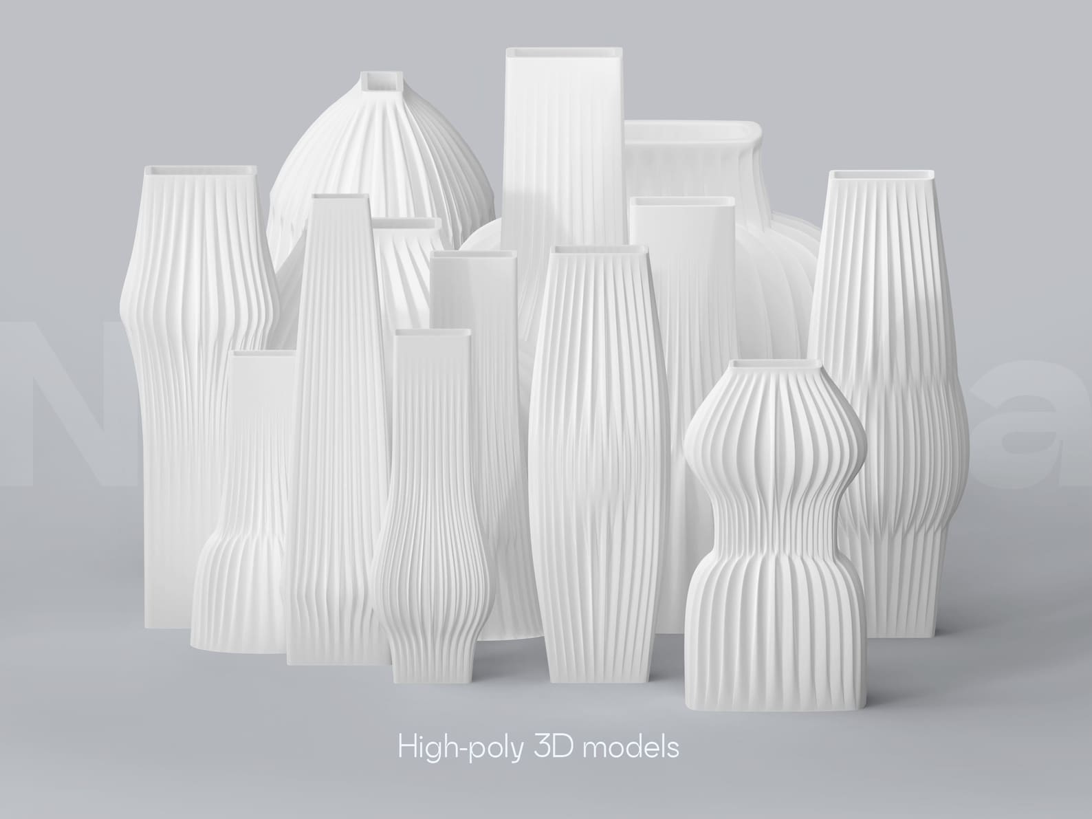 Decorative Vase Set / Printable Vase / Stl Files / 3D Models / Niedwica ...
