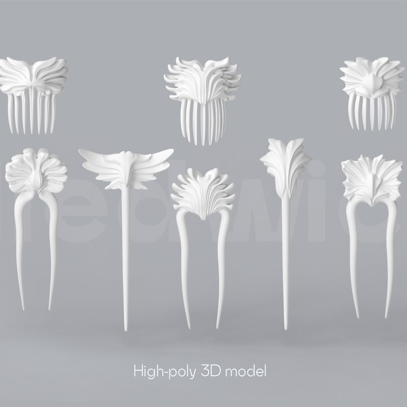 Hair Pins Stl - Etsy