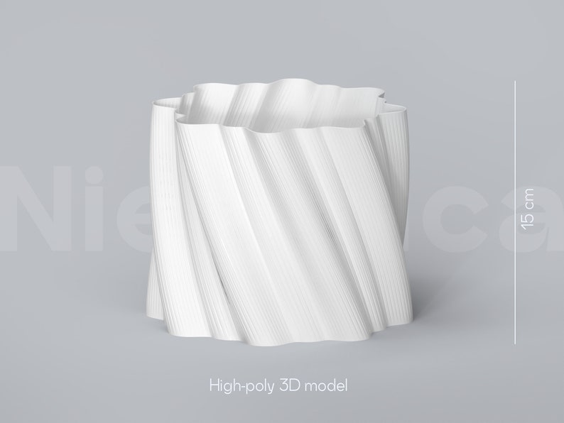 Plant Pot STL 3D Print File Set for Planters and Big Plant Pots to 3D ...