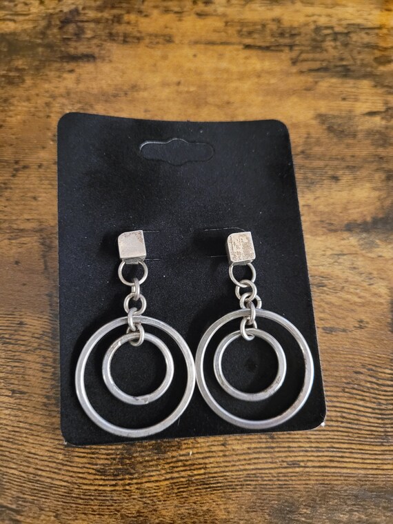 vintage sterling circular - Gem