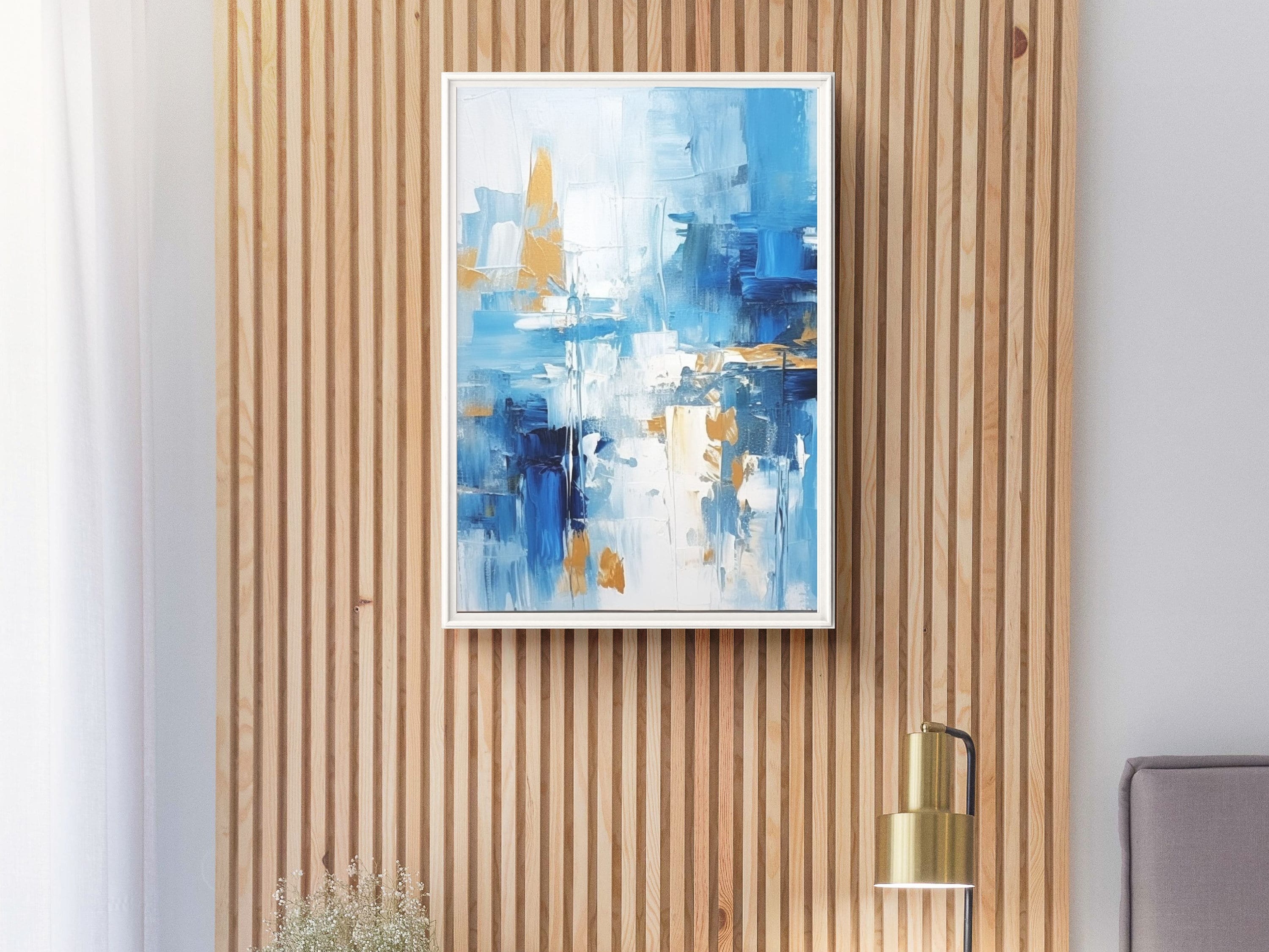 Abstract Blue Sky and Sea Art Printable, Blue Wall Art, Abstract Wall ...