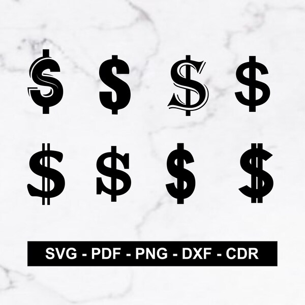 Dollar Sign Svg - Etsy