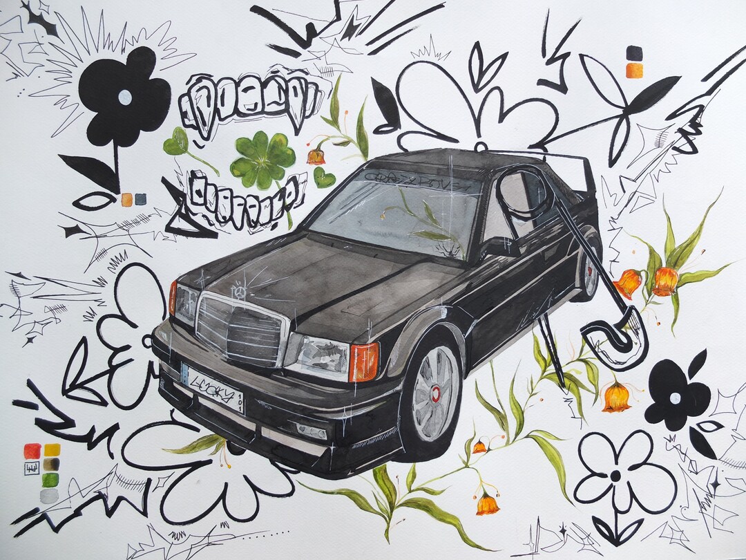 Mercedes Poster - Etsy