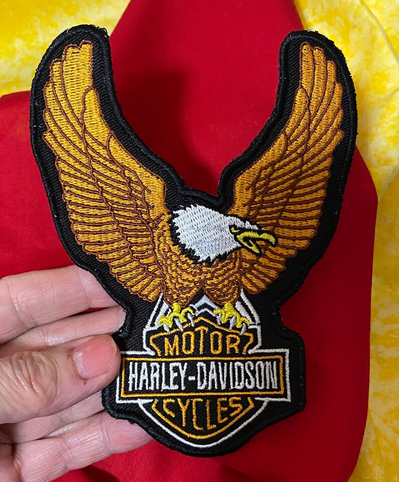 HARLEY up Wing Eagle Cloth Patch Emblem Sew On - Etsy