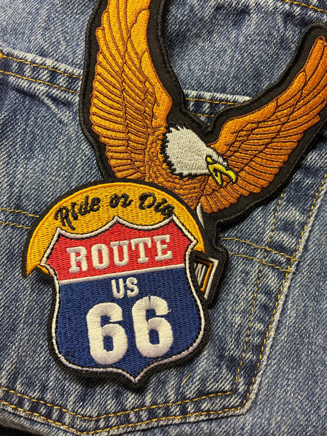 RT 66 Ride or Die Patch W FREE Large HD Eagle - Etsy