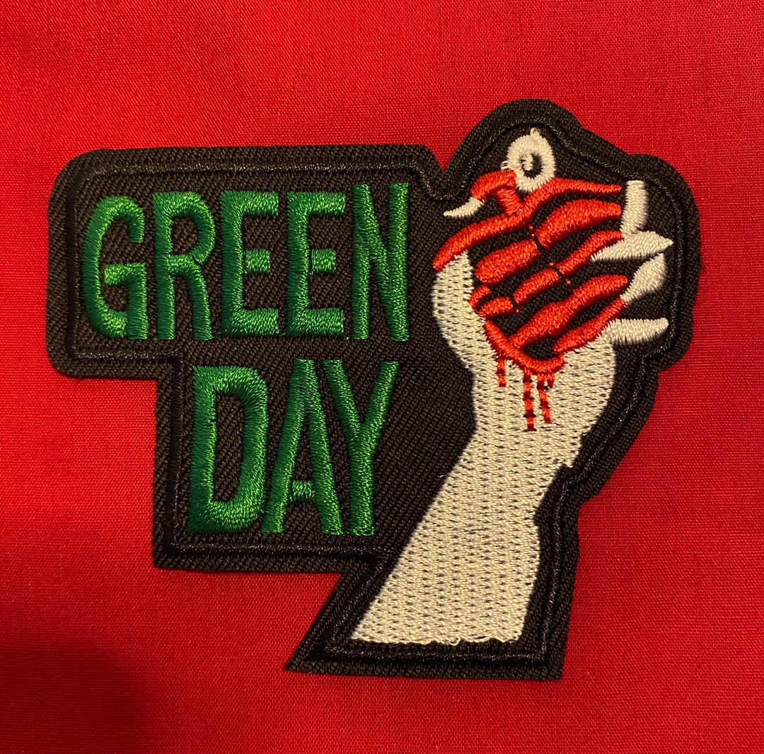 Green Day Patch, Iron on Embroidered Applique - Etsy