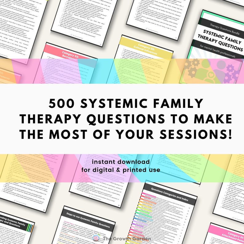 Systemic Family Therapy Questions | 500 Prompts on Attachment ...