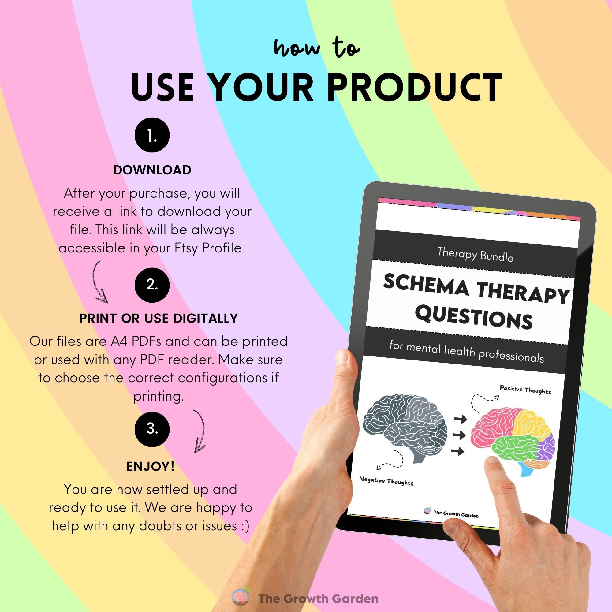 Schema Therapy Questions Bundle Early Maladaptive Schemas EMS Therapy ...