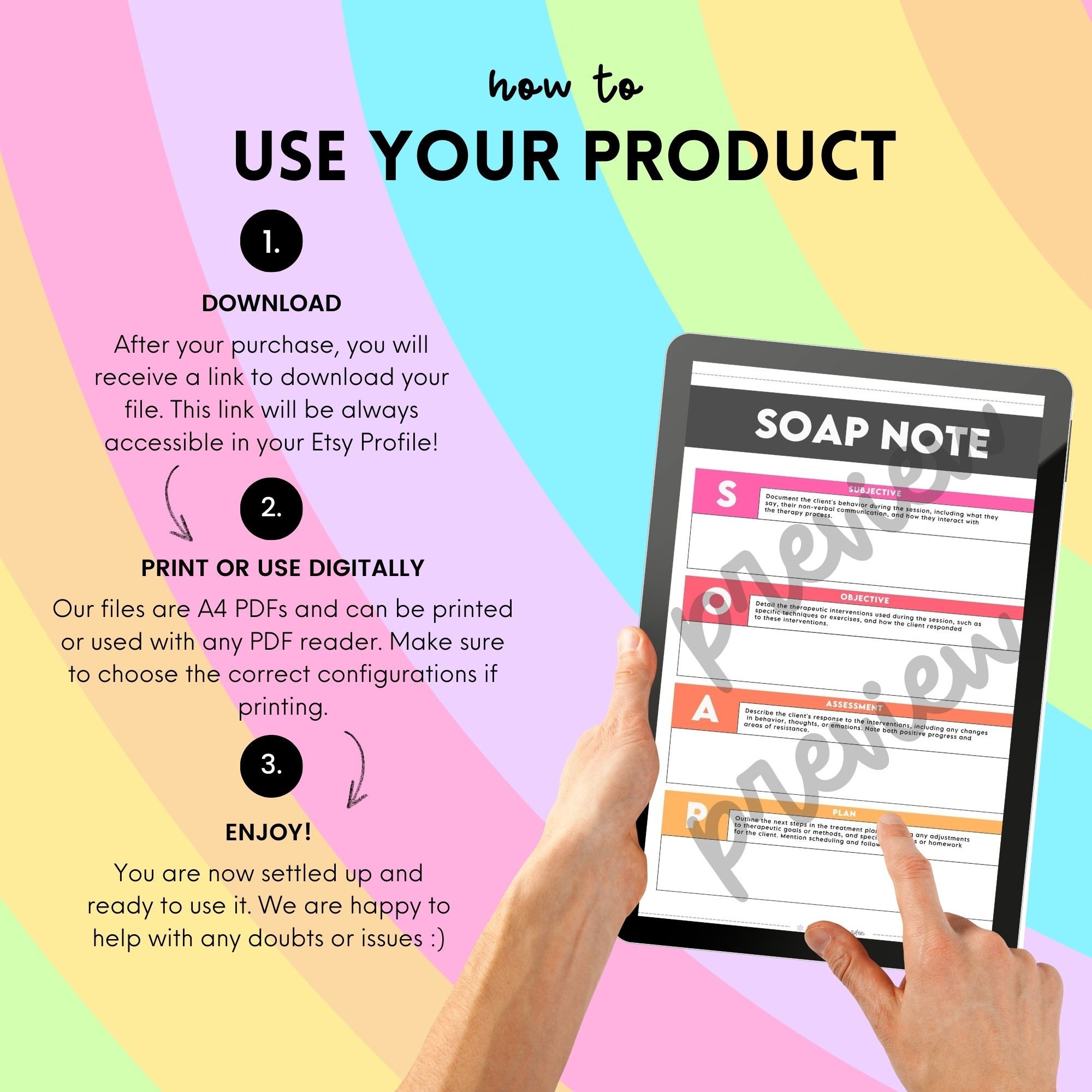 SOAP Note Therapy Templates | Progress Notes & Documentation Tools for ...